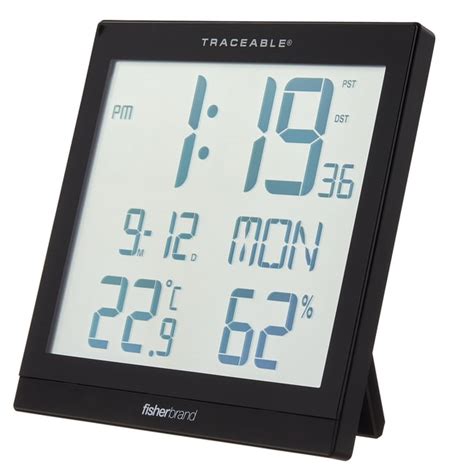 Fisherbrand Traceable Big Digit Radio Atomic Wall Clock Fisher Scientific