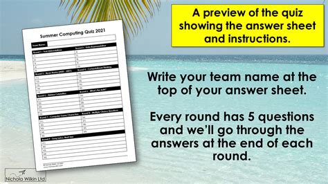 Computing Quiz Summer 2021 Teaching Resources