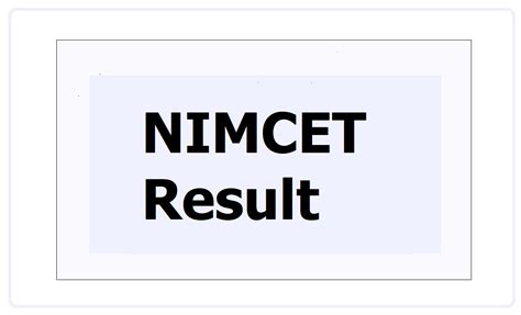 Nimcet Result 2025 Nit Mca Common Entrance Test Rank Cards