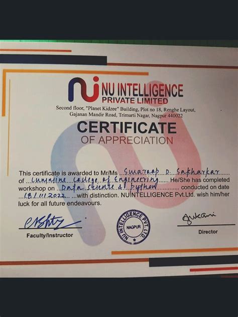 Swaroop Sakharkar On Linkedin Python Datascience Nuintelligencepvt