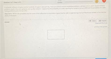 solved question 1 of 7 step 2 of 2 0 10 correct a computer