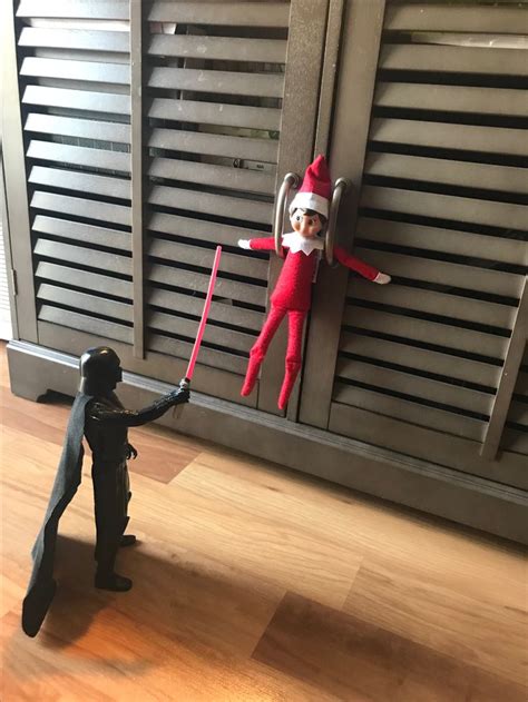 Elf On The Shelf With Darth Vader