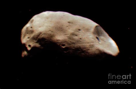Viking Photo Of Phobos Showing Stickney Crater Photograph By Jean Lorre
