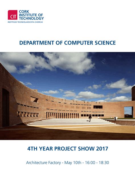4th Year Project Show 2017 Department Of Lecture Notes Computer