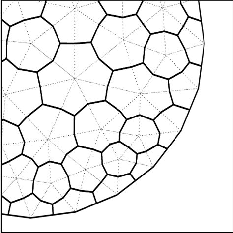 1 An Example Of An Unstructured Mesh Triangulation Over A Circular