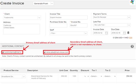 How To Send An Invoice To Multiple Contacts On Invoicera Invoicera Support And Knowledgebase
