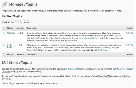 Improving The Plugins Page Make Wordpress Core