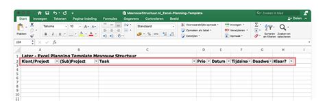 Planning Maken In Excel Een Handige Gids Voor Efficiënt Werkbeheer