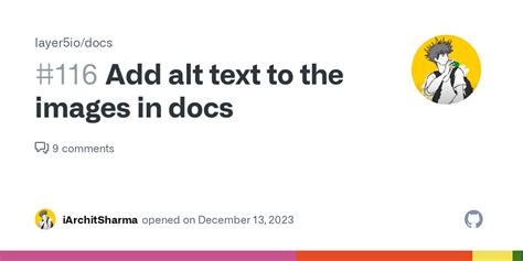 Add Alt Text To The Images In Docs · Issue 116 · Layer5iodocs · Github