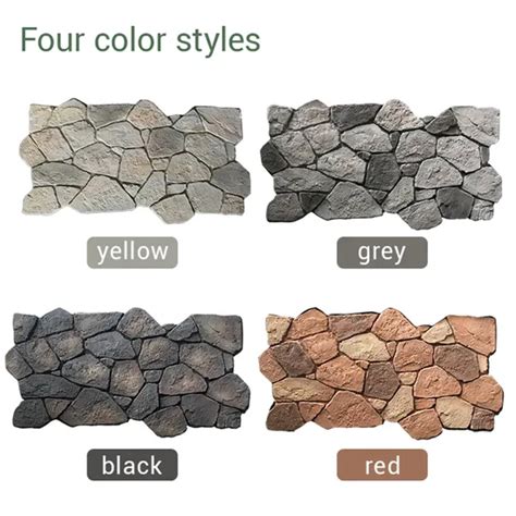 Pu Stone Wall Panel Irregular Rock Panels Lightweight 3d Polyurethane