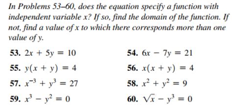 Answered In Problems 5360 Does The Equation Bartleby