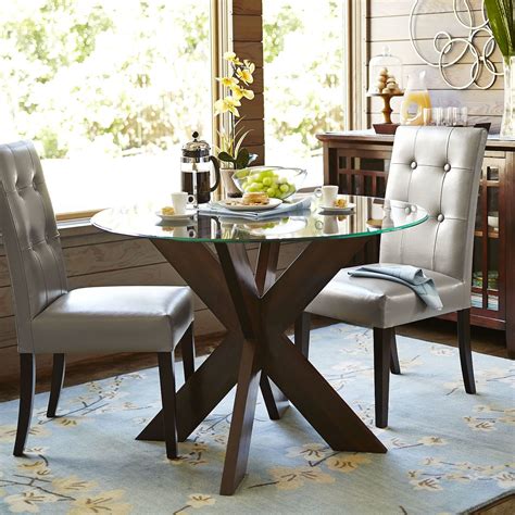 Round Glass Dining Tables Foter