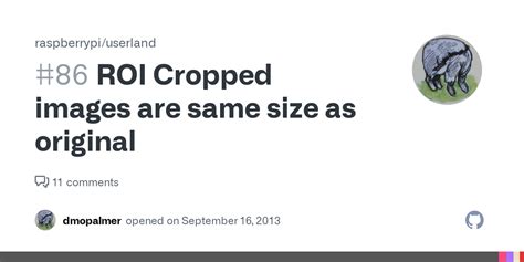 roi cropped images are same size as original · issue 86 · raspberrypi userland · github