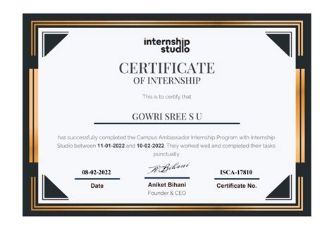 Gowri Sree On Linkedin Internship Experience
