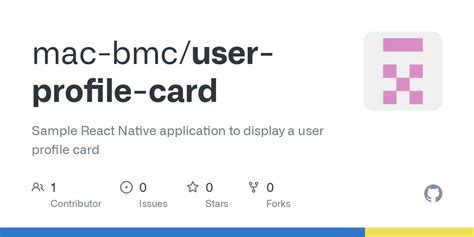 User Profile Card Components UserProfile Tsx At Master Mac Bmc User