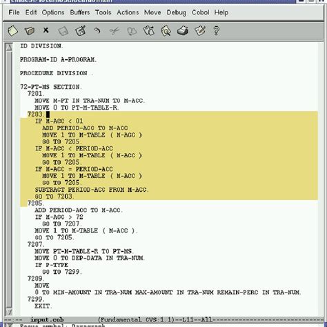 the cobol program after restructuring download scientific diagram