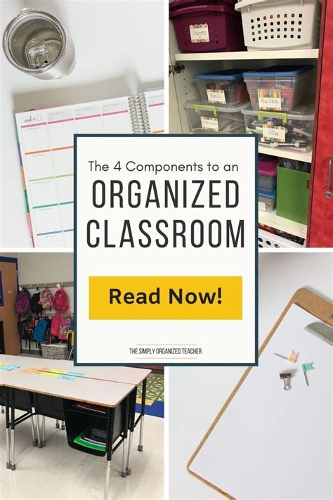 Components Of An Organized Elementary Classroom Classroom Organization Tips · Classroom