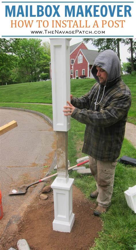 Mailbox Makeover DIY Mailbox And Post Installation How To Install A Mailbox How To
