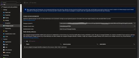 Azure Batch Account Node Unable To Download The Resource File Using Managed Identity Stack