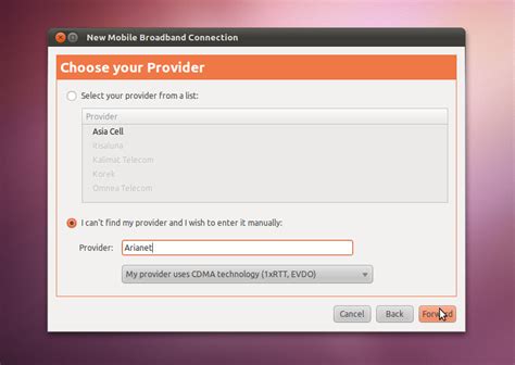 Connection How To Connect By Mobile Broadband Ask Ubuntu