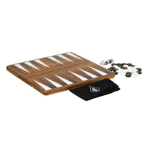 Wooden Backgammon Game