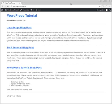 Wordpress Theme Development Tutorials All In 1 Best Series
