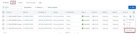 restart an orchestrator job orchestrator uipath community forum