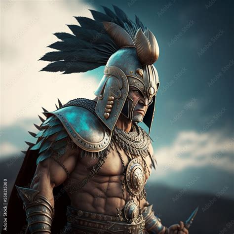 Knight In Armor Medieval Military Warrior Art Ai Generated Stock