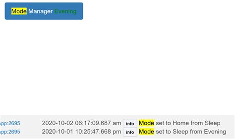 Mode Manager Help 🛎️ Get Help Hubitat