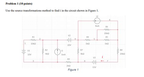 Solved Use The Source Transformations Method To Find I In Chegg