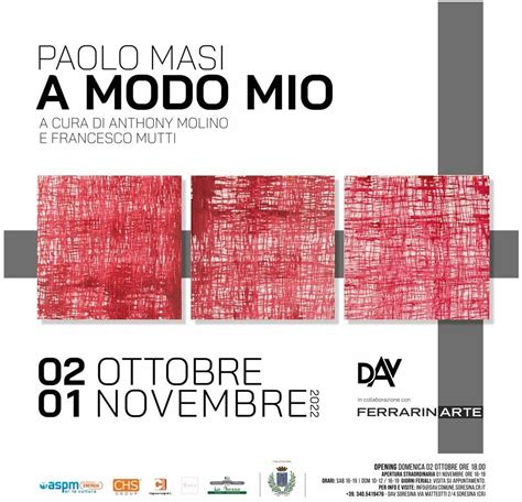 Soresina Cr Paolo Masi A Modo Mio Mostra Darte Contemporanea In