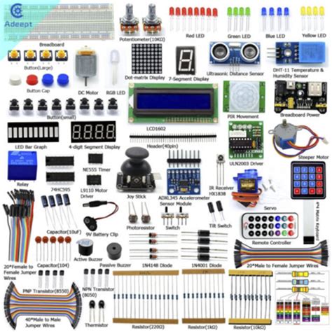 Adeept Ultimate Starter Kit For Arduino Mega2560 LCD1602 Oz Robotics