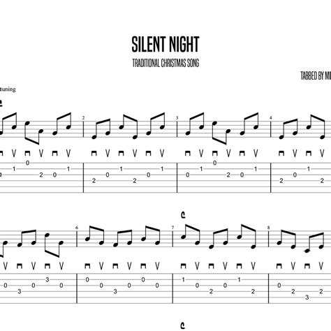 Guitar Silent Night Letters Silent Night Clearance Guitar For