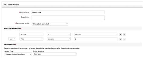 update task description with request description