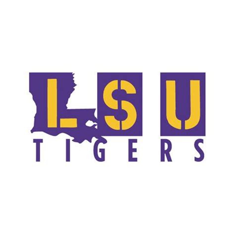 Lsu Tigers Logo In Purple And Yellow