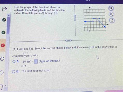 solved use the graph of the function f shown to estimate the following
