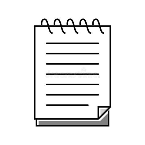 Spiral Notepad List Color Icon Vector Illustration Stock Vector Illustration Of Control