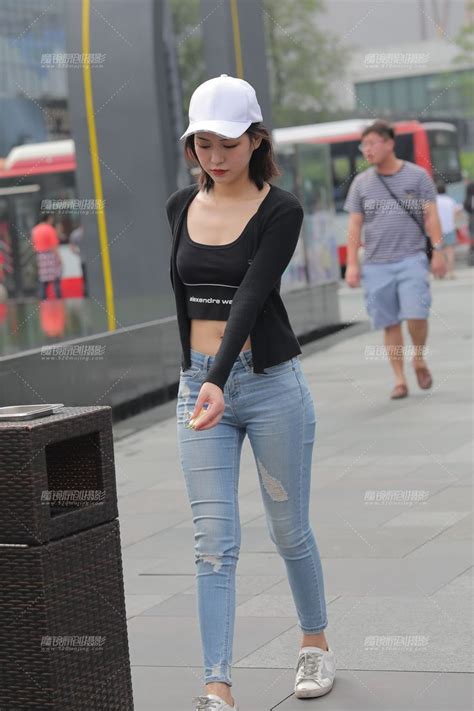 Tight Ripped Jeans Superenge Jeans Sexy Jeans Skinny Jeans Cute Asian Girls Beautiful Asian