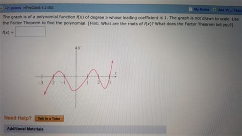 Solved 0 1 Points Hprecalc5 42052 My Notes O Ask Your