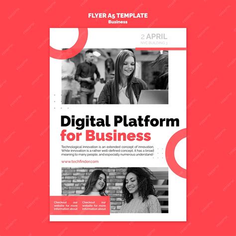 Free Psd Digital Business Platform Flyer Template