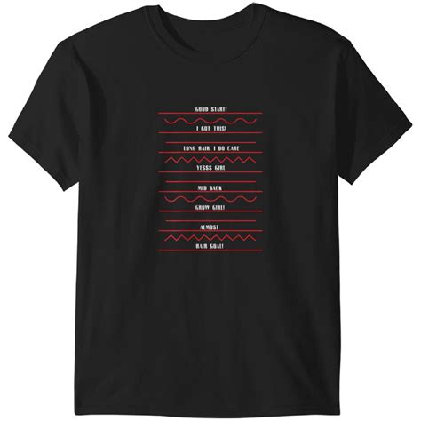 Hair Length Check Hair Length Chart T Shirts Sold By Robb Store Sku 489196035 Printerval