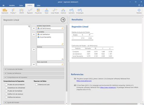 Regresión En Jamovi Dr Matt C Howard