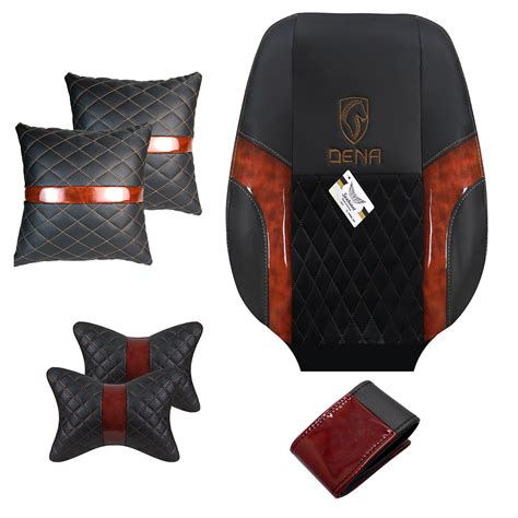 قیمت و خرید روکش صندلی دنا و دنا پلاس چرم مشکی طرح چوب وسط مخمل همراه