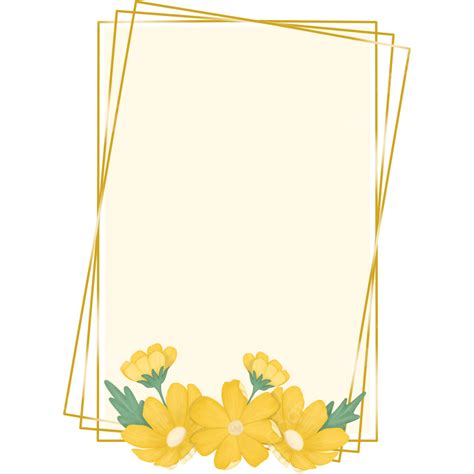 Rectangular Flower Frame Frames Rectangular Flower Wreath Png