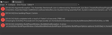 Build Error Issue 425 Siemens Ros Sharp GitHub