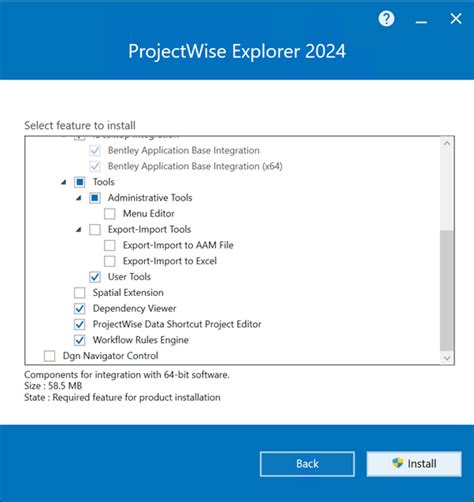 To Install Projectwise Explorer