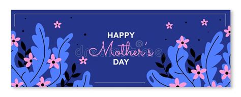 Happy Mothers Day With Flowers Stock Vector Illustration Of Elegant