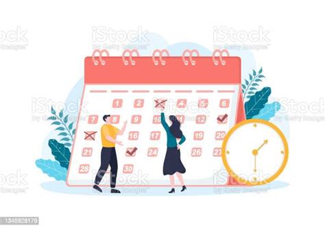 중요한 문제 시간 관리 작업 조직 및 생활 이벤트 알림 또는 휴일을 계획하기위한 원 기호가있는 캘린더 배경 벡터 일러스트레이션 0명에 대한 스톡 벡터 아트 및 기타 이미지