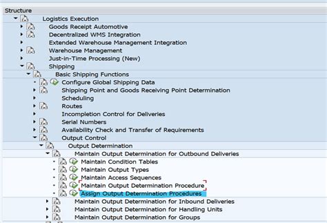 Output Type Sped Trigger Inbound Delivery After Pg Sap Community
