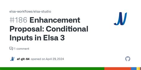 Enhancement Proposal Conditional Inputs In Elsa 3 · Issue 186 · Elsa
